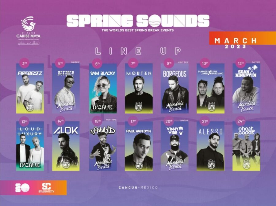 Cancun Spring Break lineup (2023) | Tickets | Spring Sound 2023